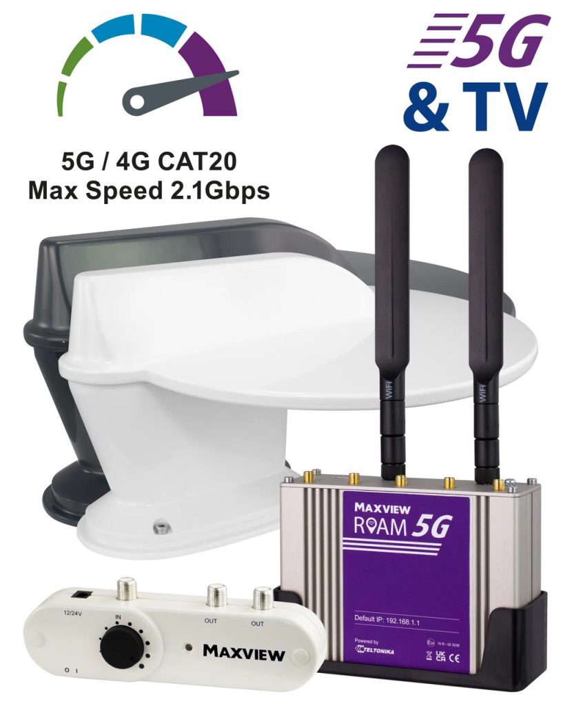 Maxview Roam X COMBO60 5G Wi-fi system in White With Terrestrial TV ...